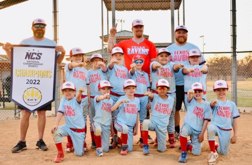 National Championship Sports | Baseball | Texas Ravens | 8U D3 KP