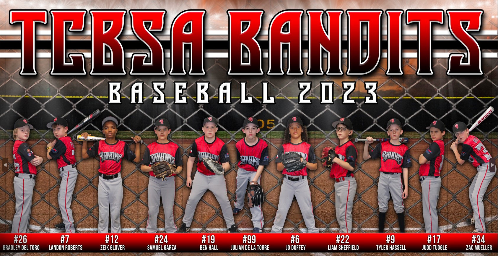National Championship Sports | Baseball | TC Bandits - Sheffield | 10U D3
