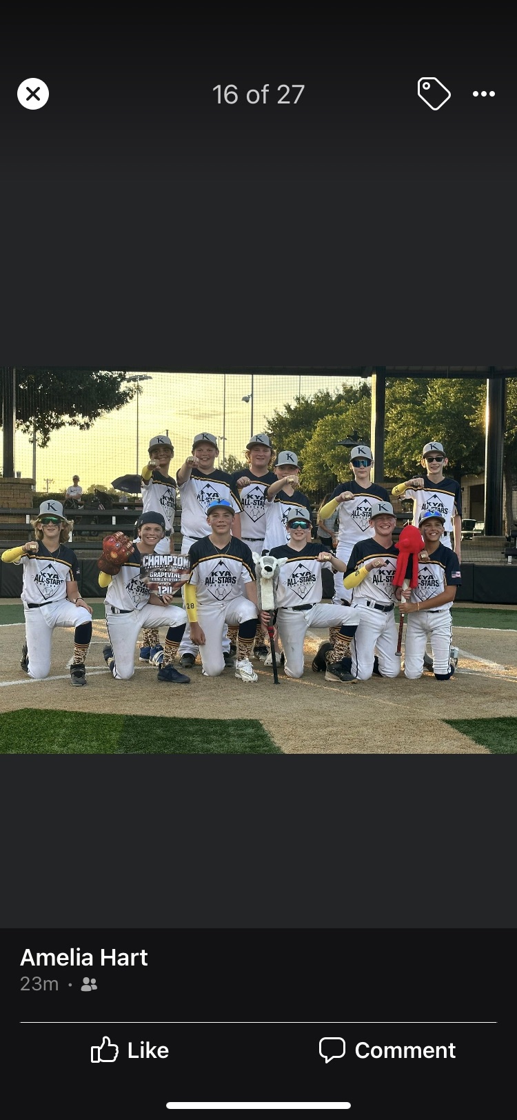 National Championship Sports | Baseball | KYA Gold All Stars | 12U REC