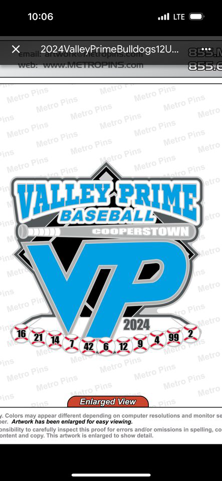 National Championship Sports | Baseball | Valley Prime Black 12u | 12U D1