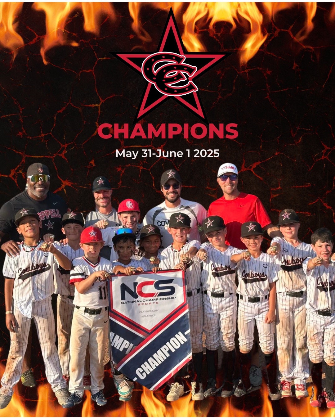 National Championship Sports | Baseball | Coppell Cowboys - Roman | 9U D3