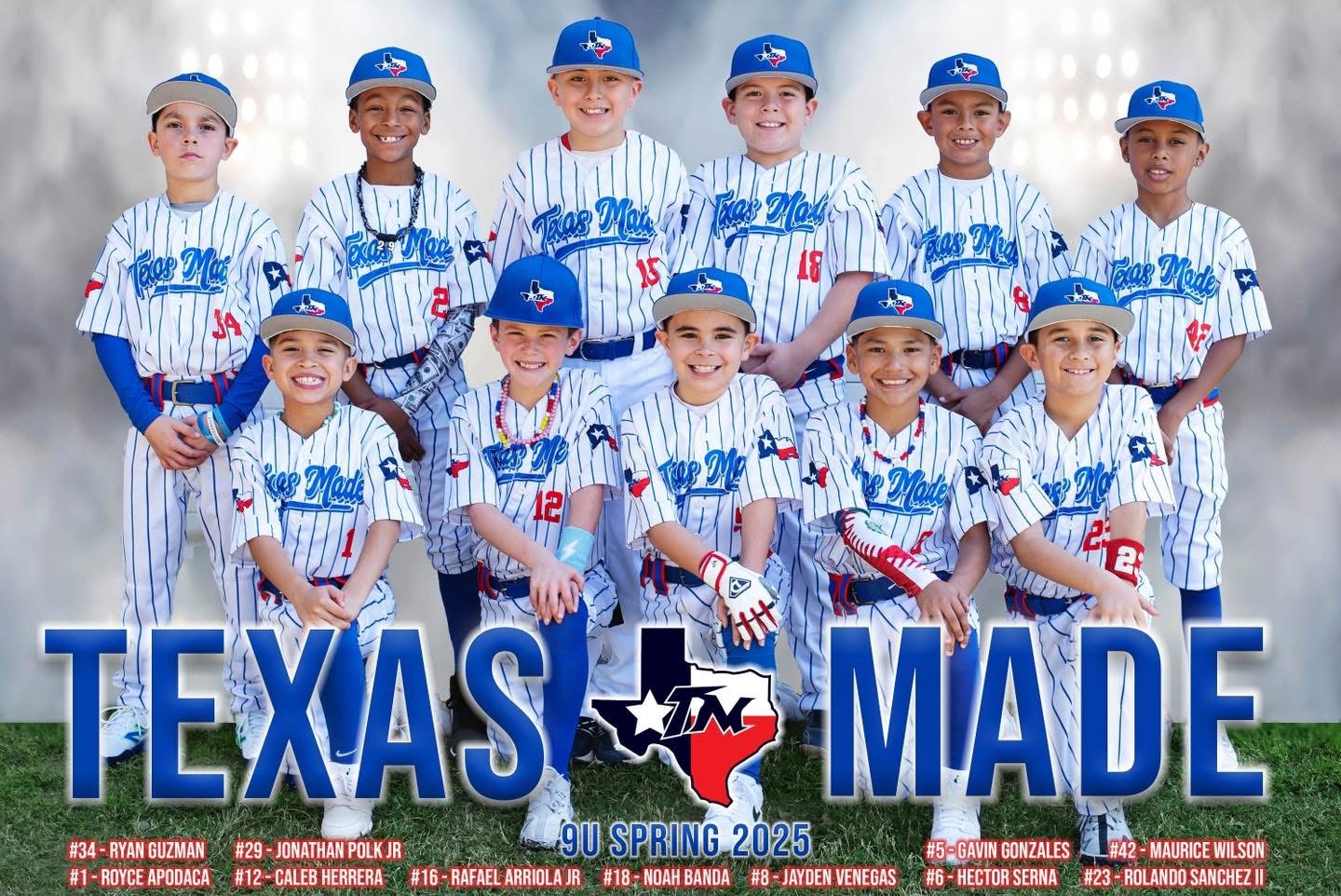 National Championship Sports | Baseball | Texas Made | 9U D2