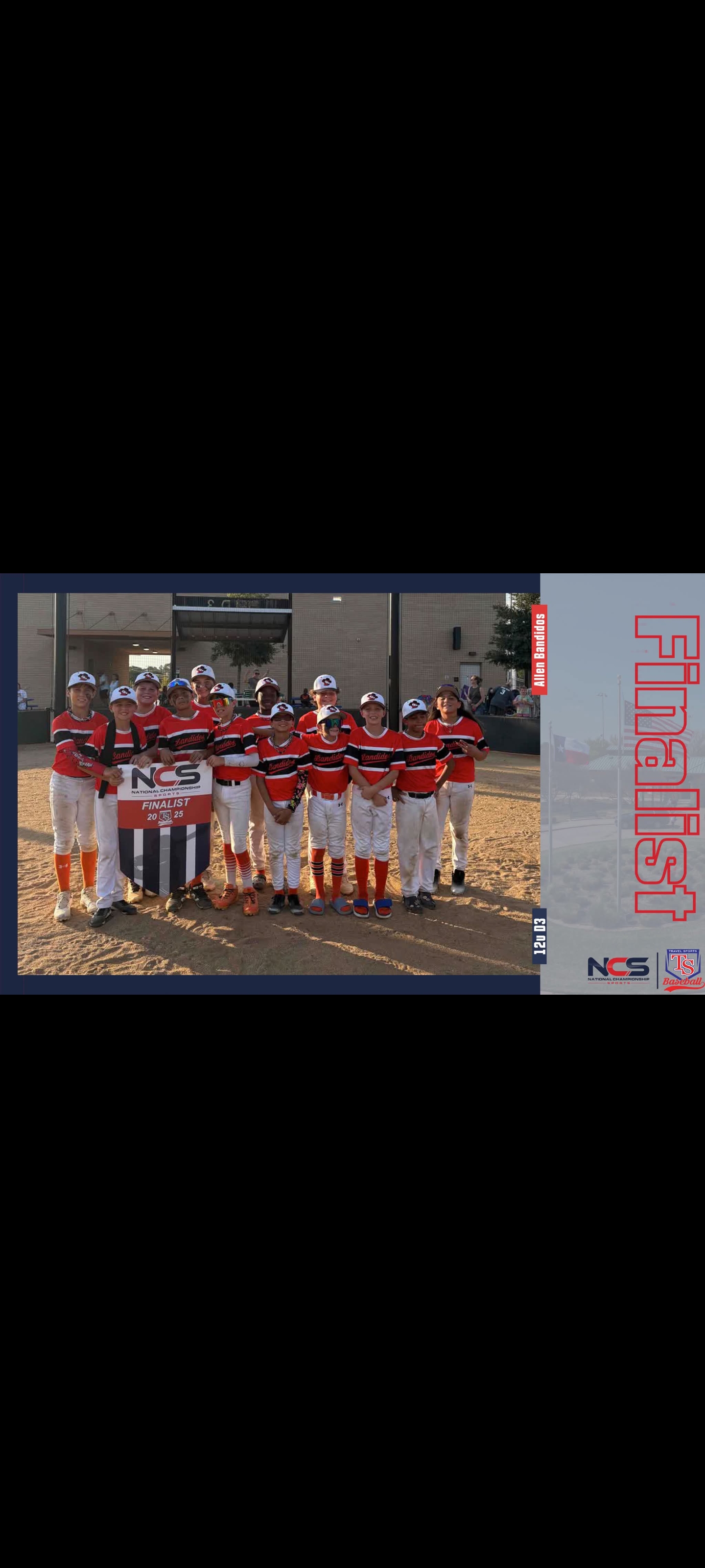 National Championship Sports | Baseball | Bandidos NTX | 12U D3