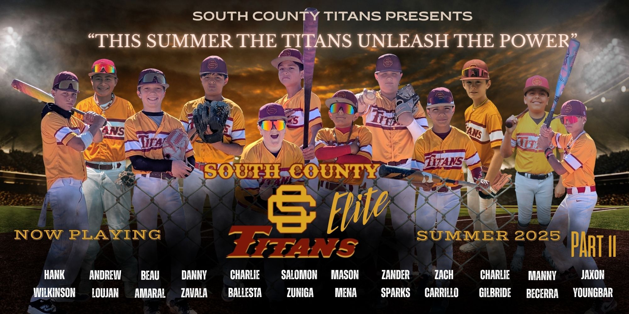National Championship Sports | Baseball | South County Titans | 12U D2